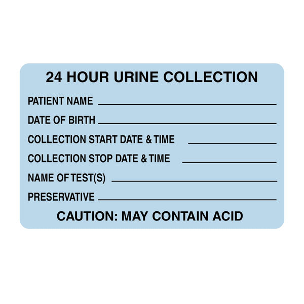 Centurion Labels: 24-Hour Urine Collection Lab Label BL7707K - 3.0 Rol ...