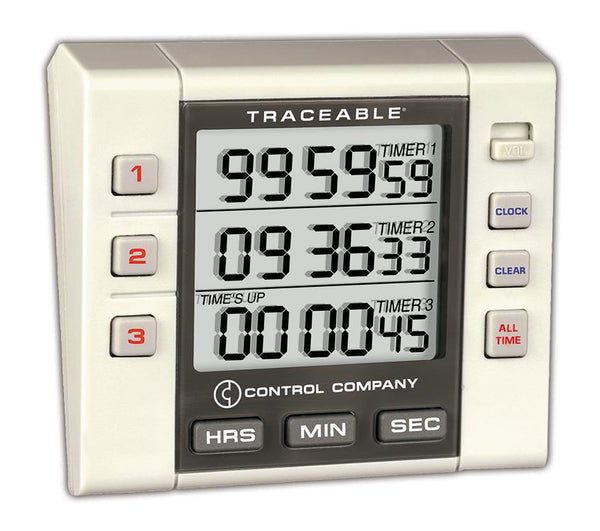 Control Company Traceable Three-Channel Alarm Timer 5000CC - 1.0 Each ...