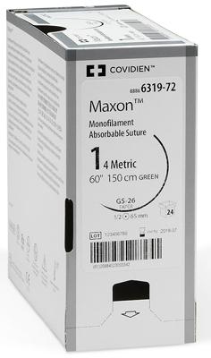 Medtronic Usa Maxon Green Synthetic Absorbable Sutures 8886675571 - 36 ...