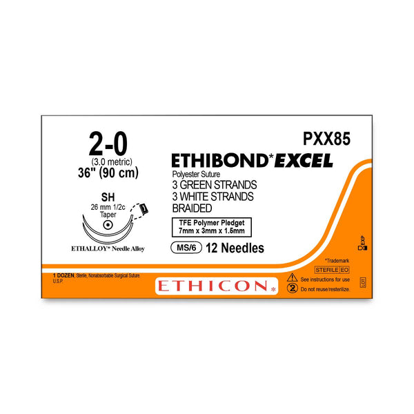 Ethicon Ethibond Excel Polyester Sutures PXX85N - 6.0 Each – RPS MedCare