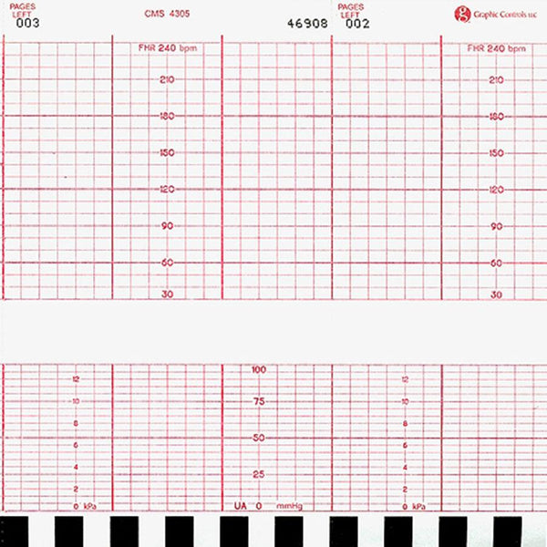 Graphic Controls Medical Chart Recording Papers 7G30597226 - 40.0 Each ...
