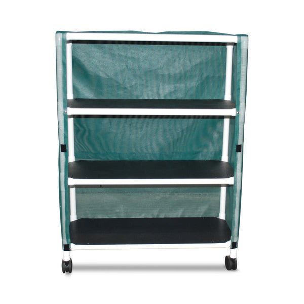 Mjm International PVC Echo Three-Shelf Linen Carts - PVCME345-3C – RPS ...